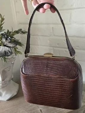 American Vintage | Bags | June Special Vtg 5s 60s Leather Lizard ...